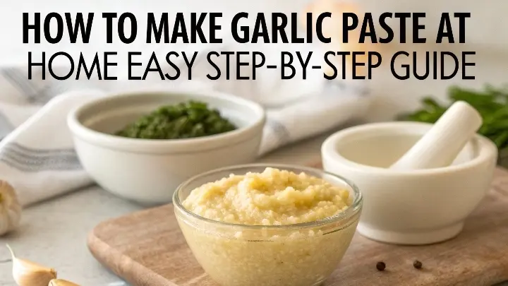 How to Make Garlic Paste at Home – Easy Step-by-Step Guide